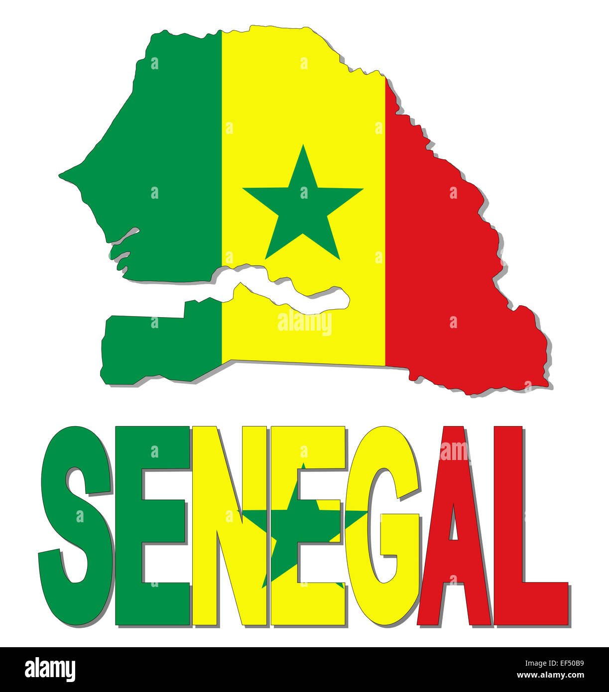 Senegalese map hi-res stock photography and images - Alamy