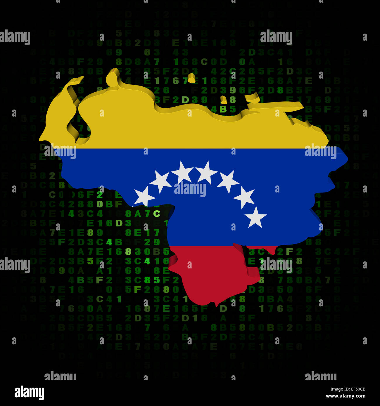 Venezuela digital map hi-res stock photography and images - Alamy