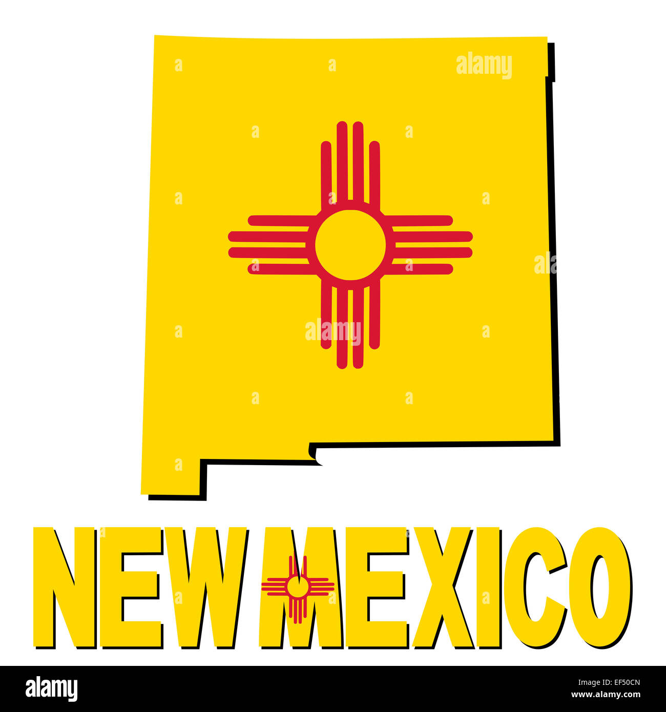 New mexico map hi-res stock photography and images - Alamy