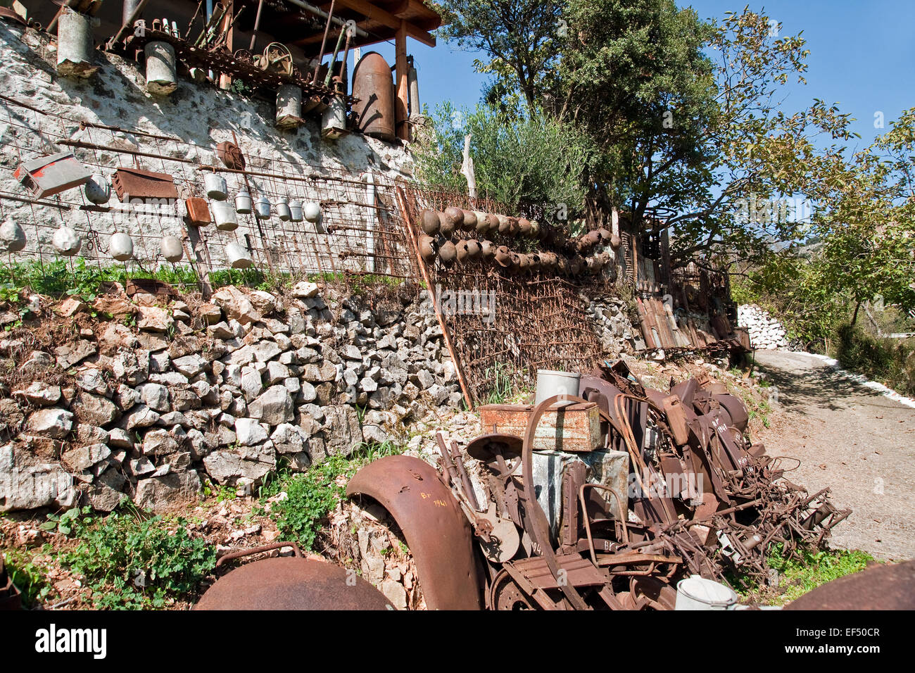 Relics of the WWII Battle of Crete collected by local people and ...