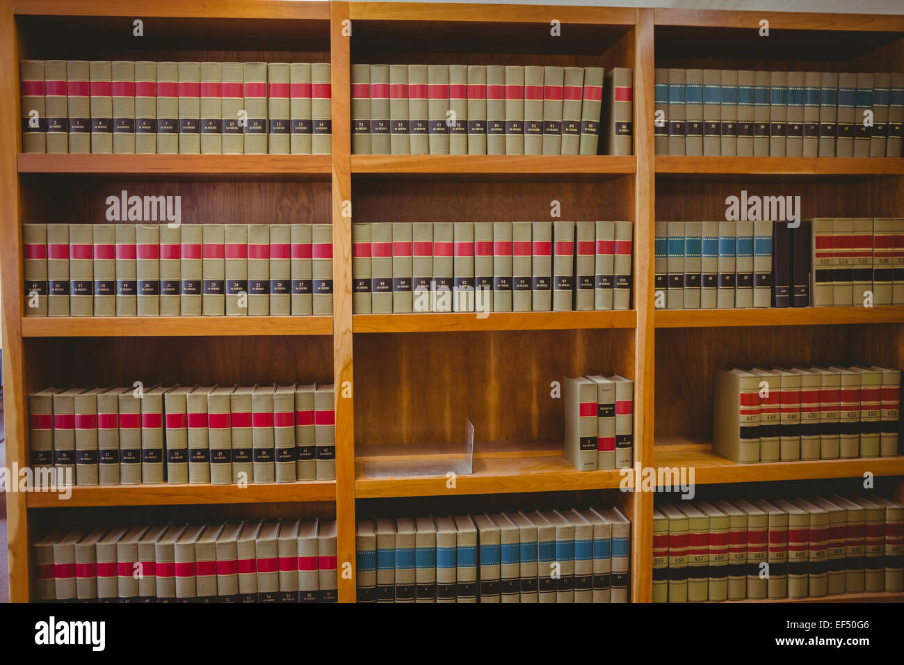Rows of bookshelves in the library Stock Photo - Alamy