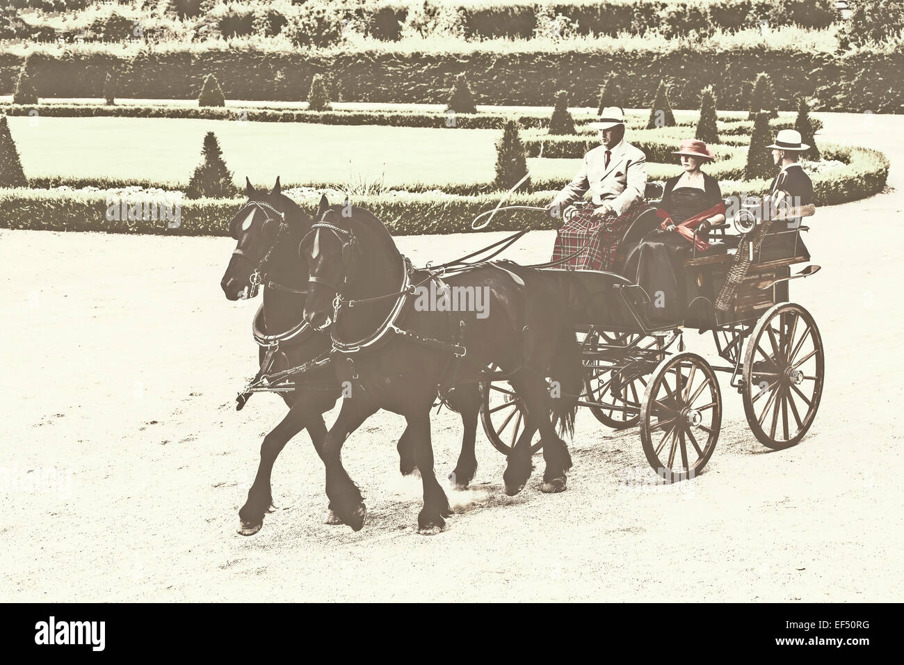 International competition for traditional carriages "La Venaria Reale ...