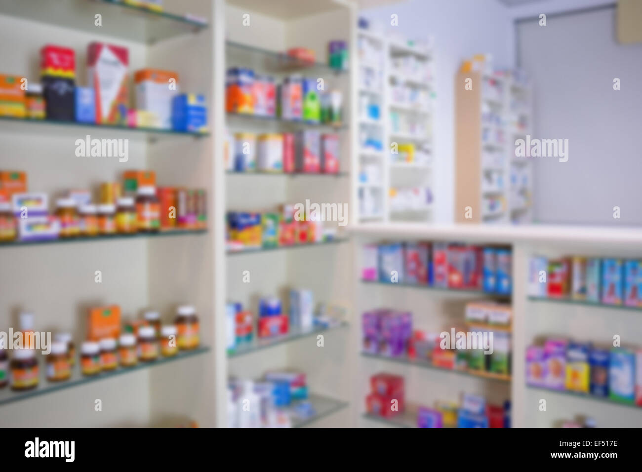 Close up of shelves of drugs Stock Photo - Alamy