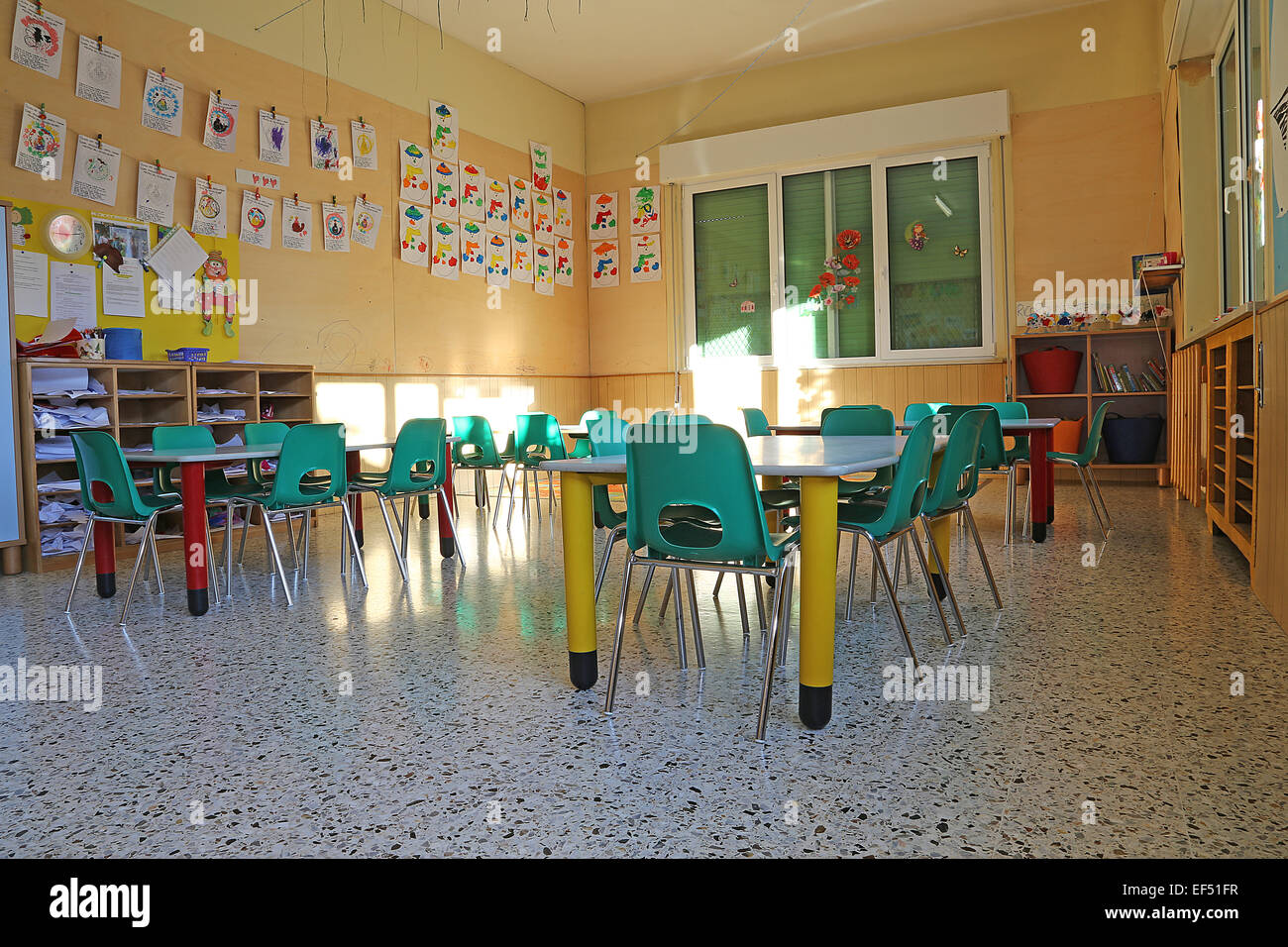 Empty Preschool Classroom