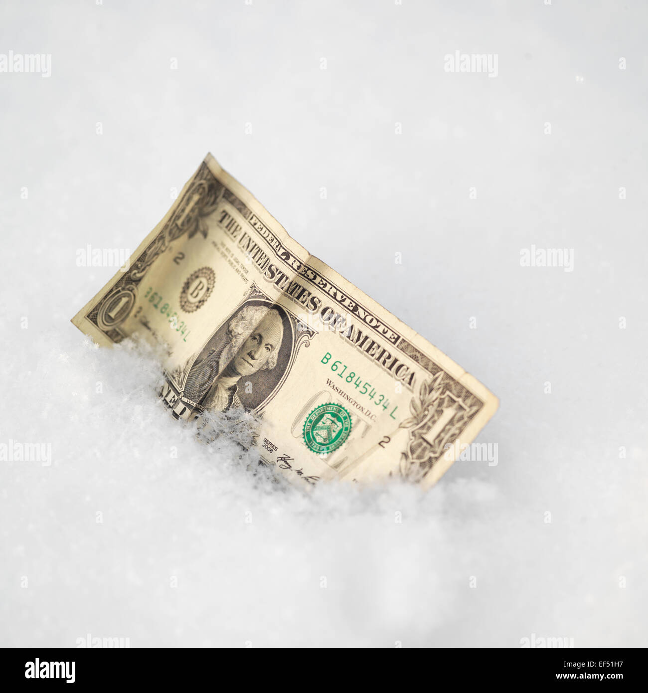 Us dollar bill crumpled hi-res stock photography and images - Alamy