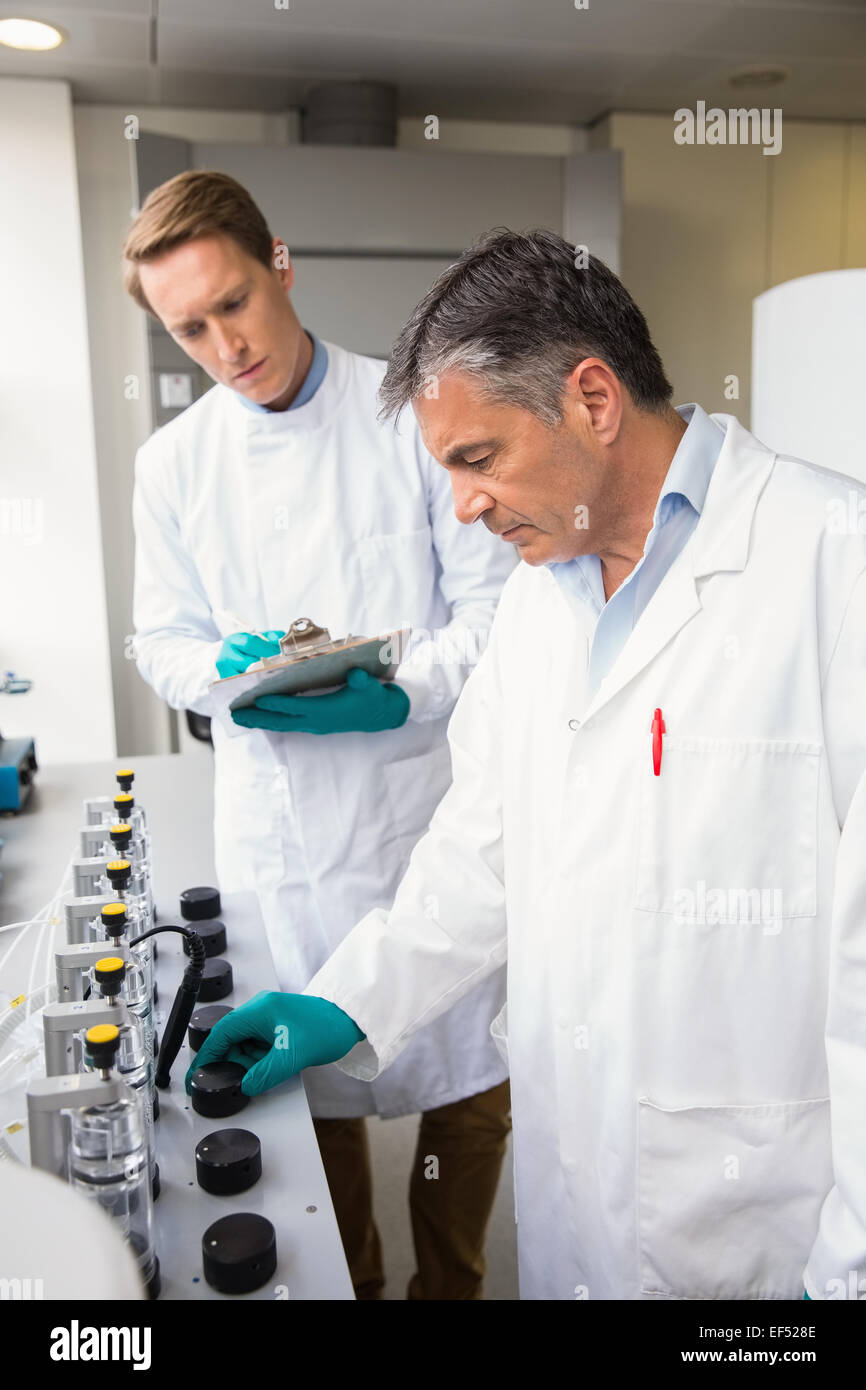 Team of scientists working together Stock Photo - Alamy