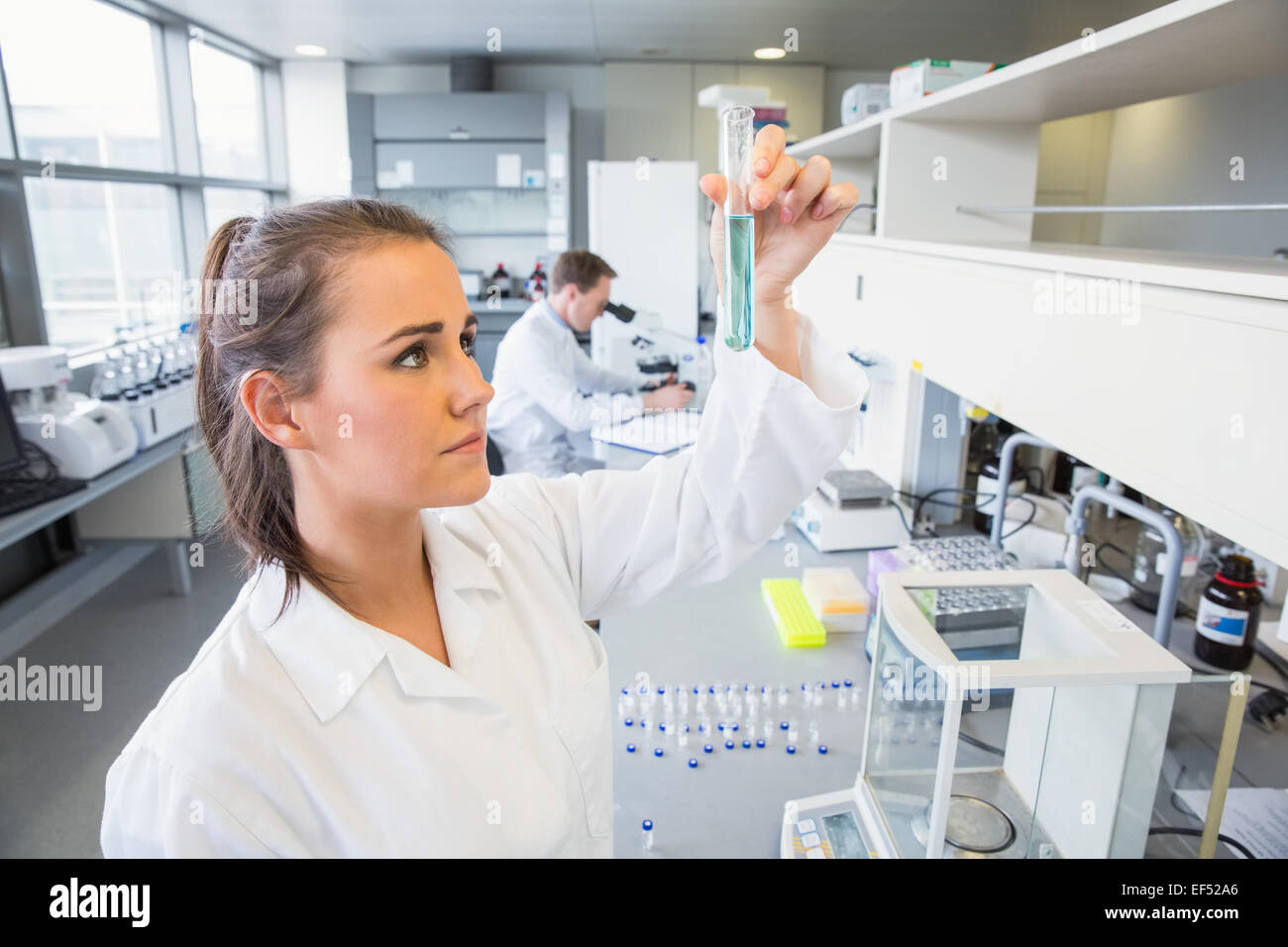 Young student test tube hi-res stock photography and images - Alamy