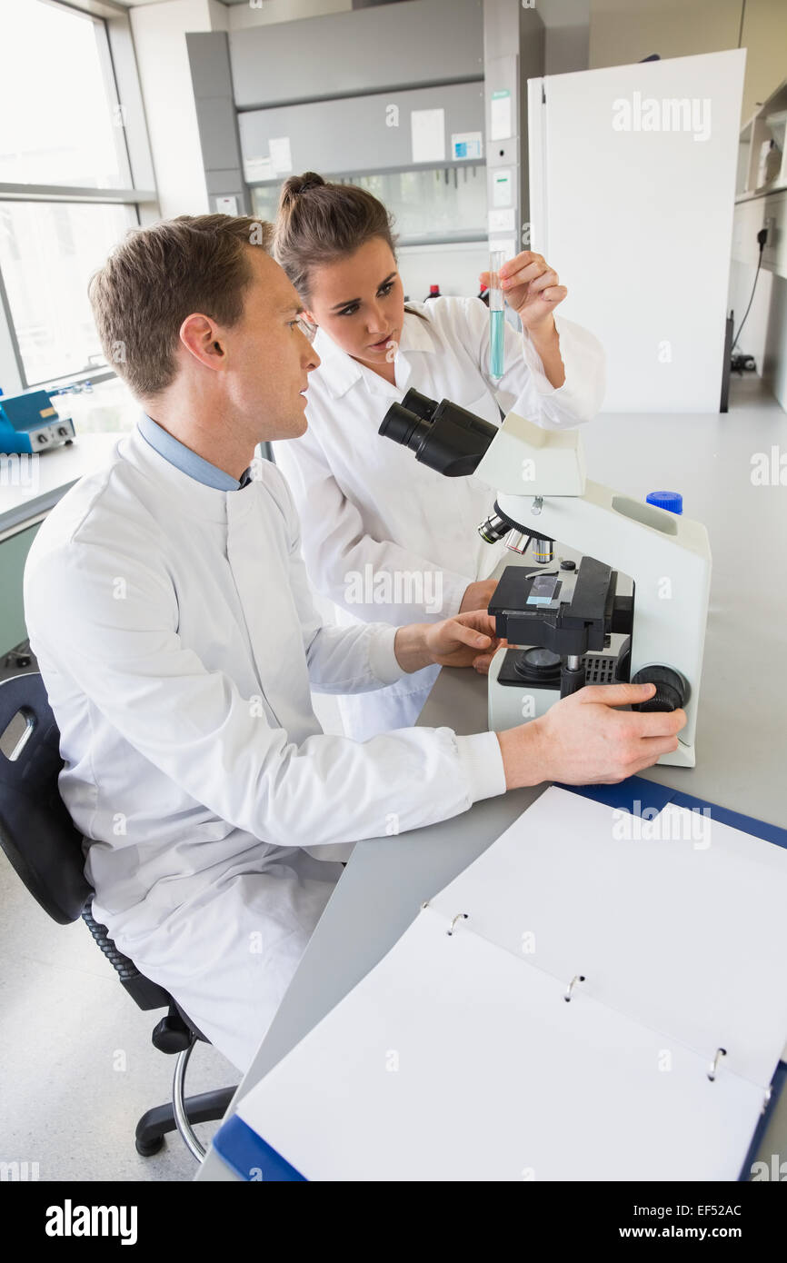 Young scientists working together Stock Photo - Alamy