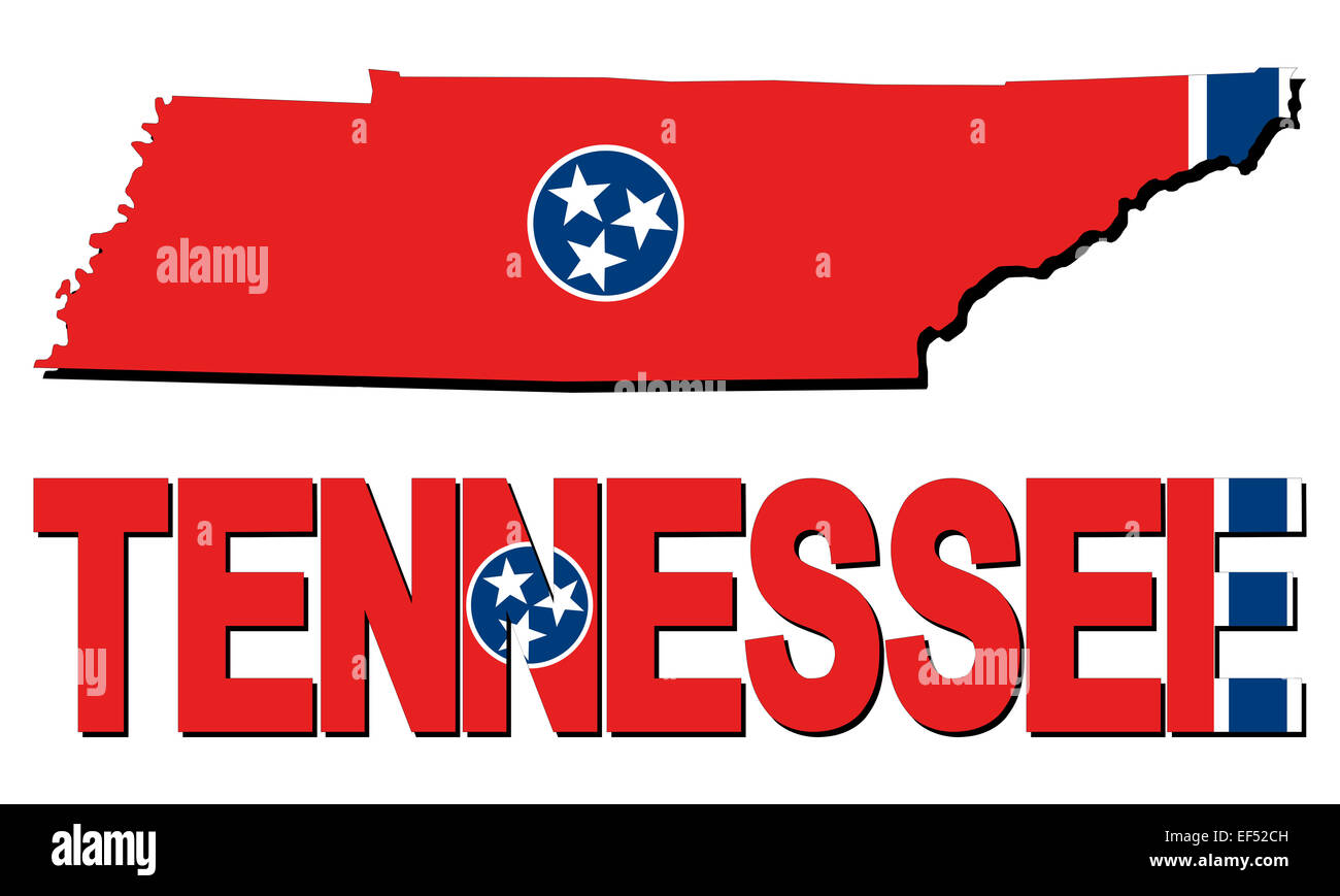 Tennessee map Cut Out Stock Images & Pictures - Alamy