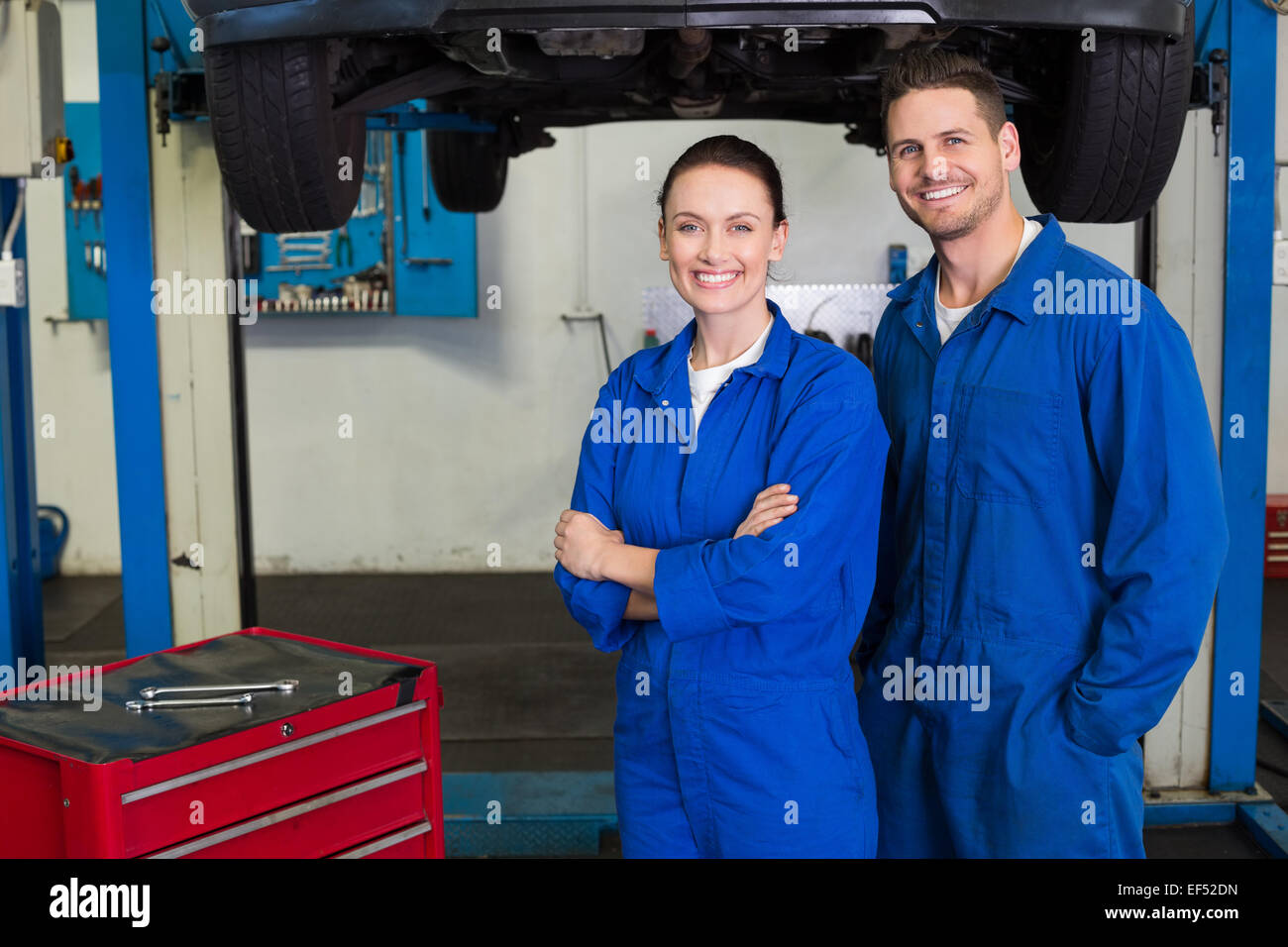 Team of mechanics hi-res stock photography and images - Alamy
