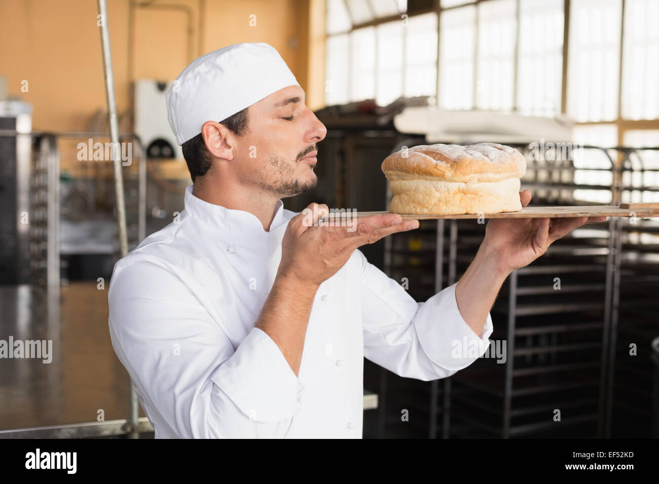 Man Smelling Bread High Resolution Stock Photography and Images - Alamy
