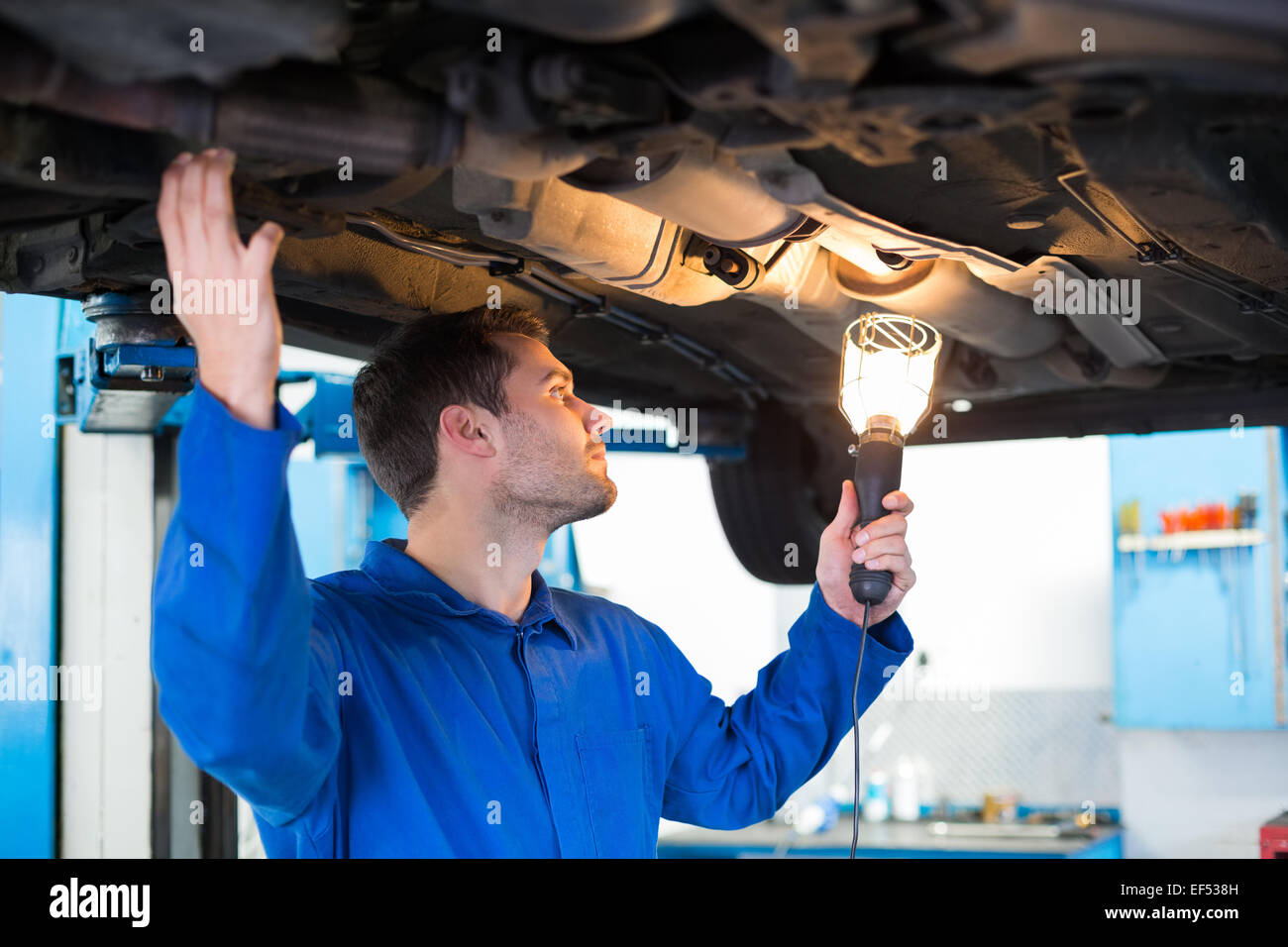 Man using torch light hi-res stock photography and images - Alamy