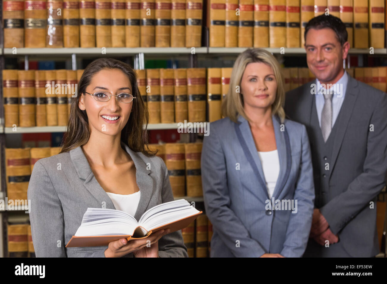 Lawyers in the law library Stock Photo - Alamy