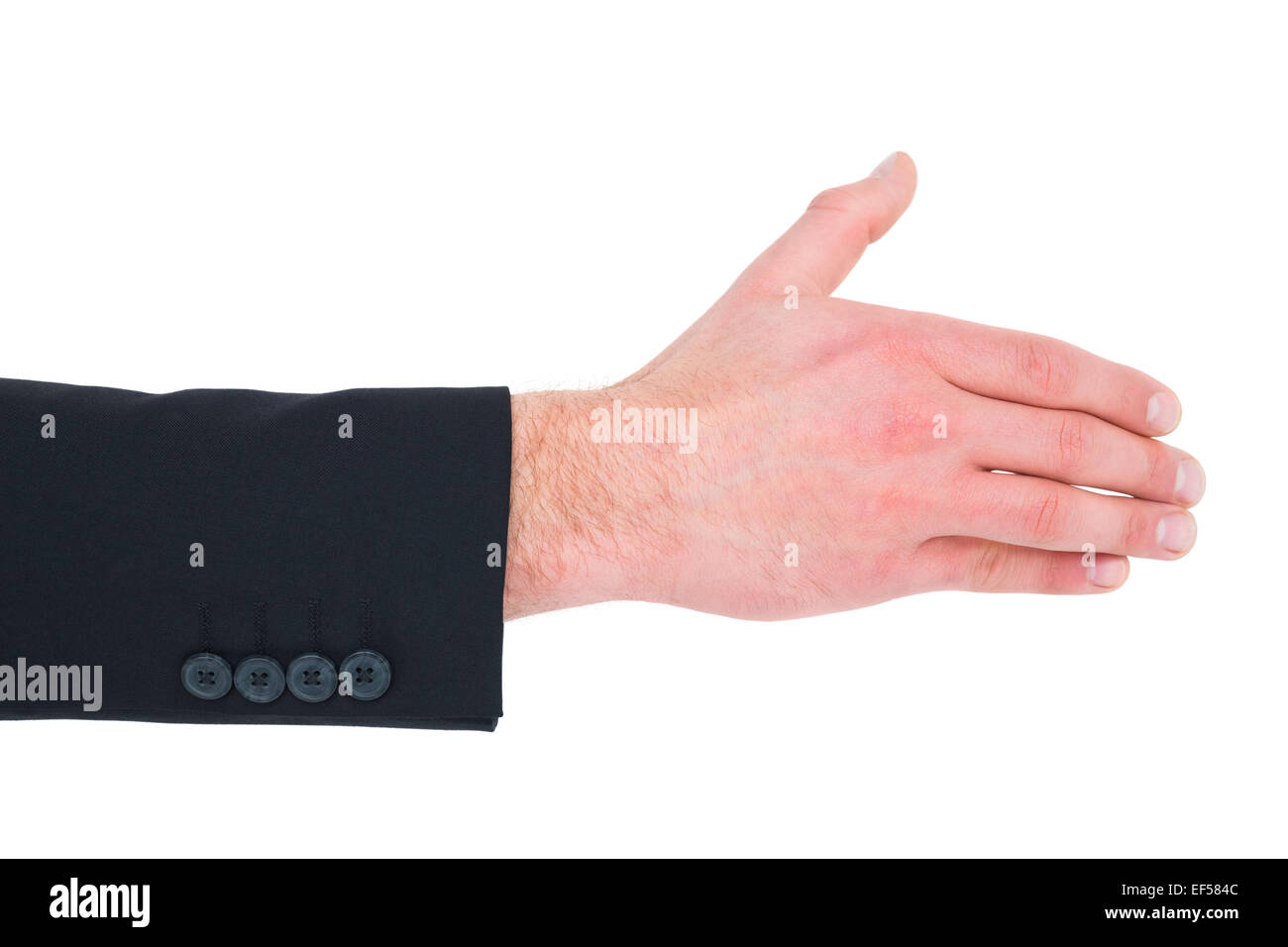 Attractive businessman offering hand hi-res stock photography and ...