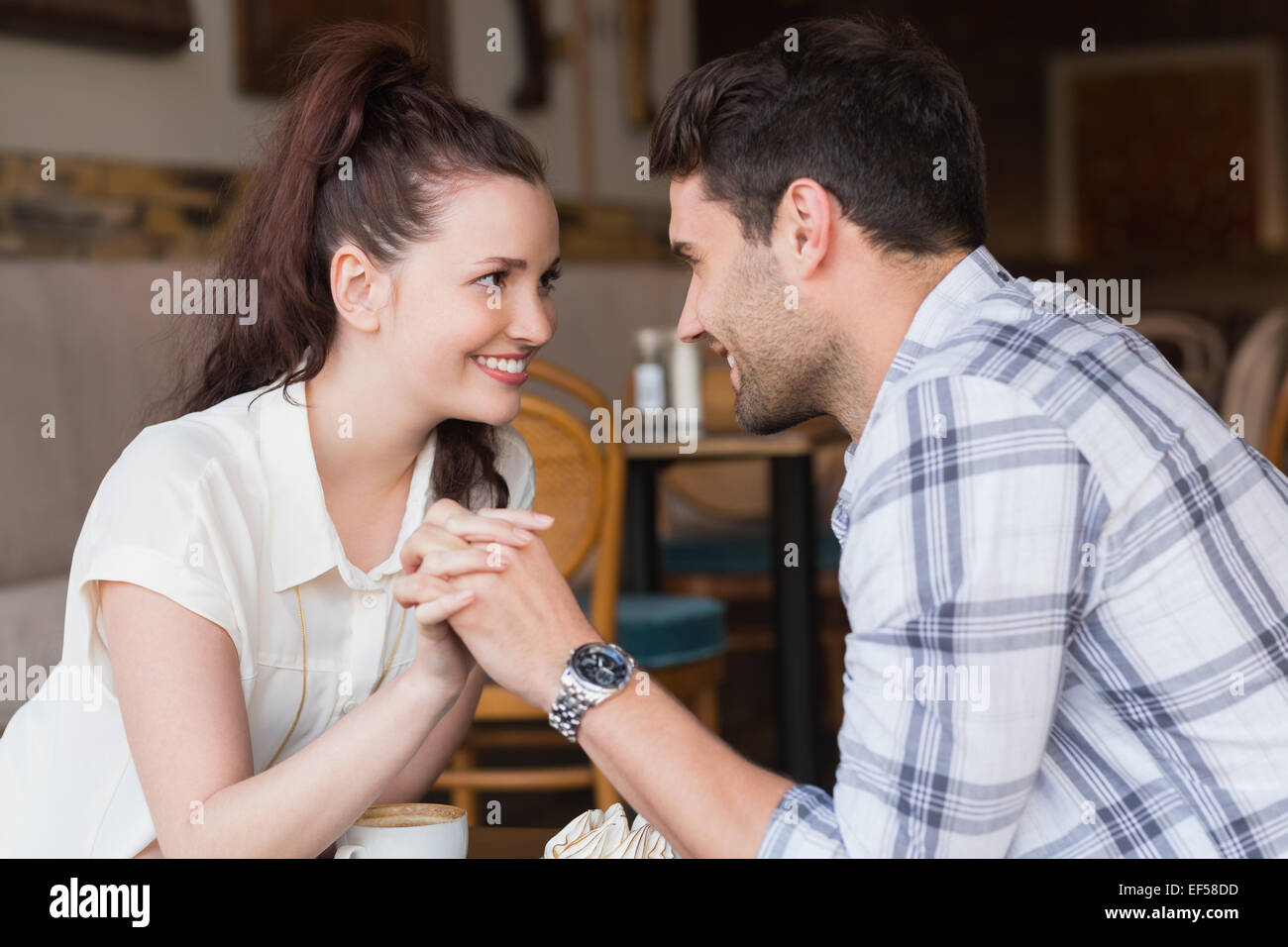 Cute couple on a date Stock Photo - Alamy