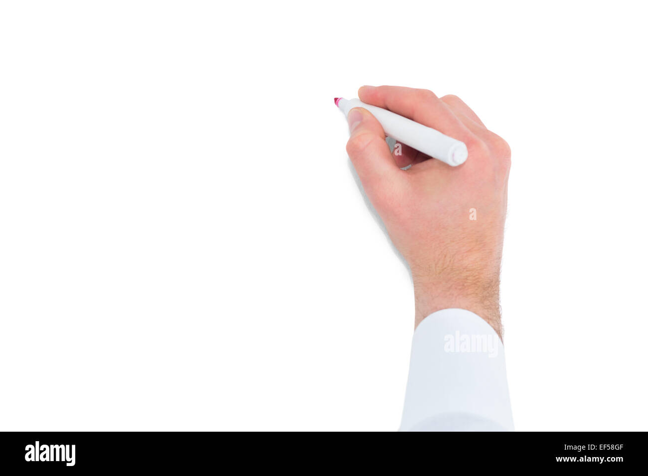 Businessmans hand writing with marker Stock Photo - Alamy