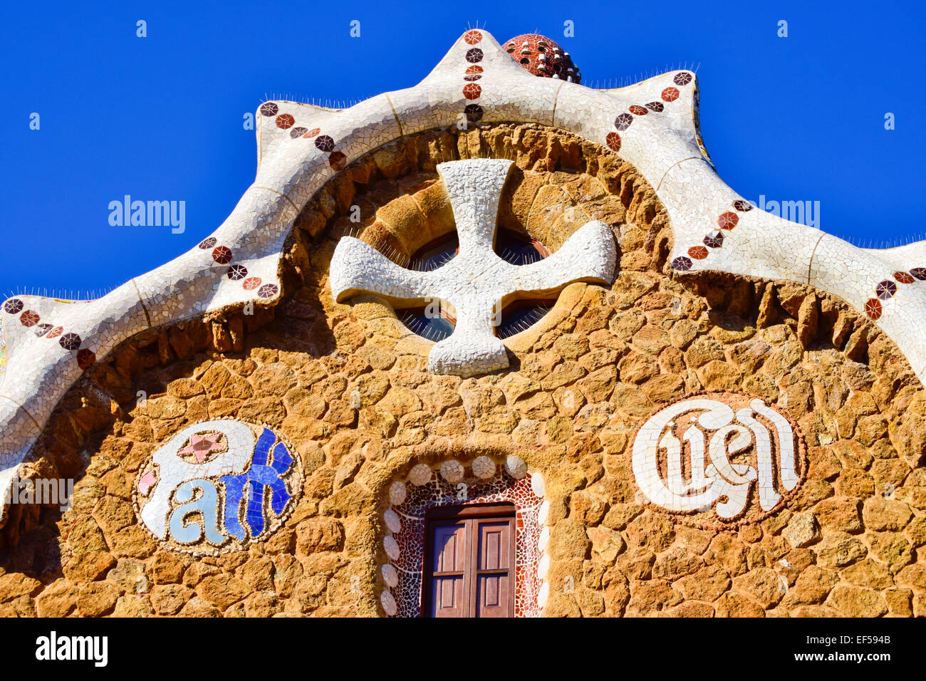 Park Guell Casa Del Guarda Stock Photos & Park Guell Casa Del Guarda ...