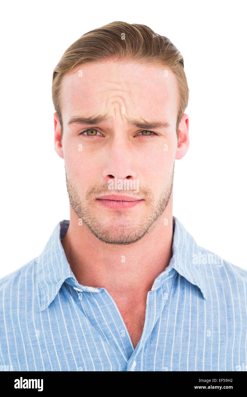 Doubtful man hi-res stock photography and images - Alamy