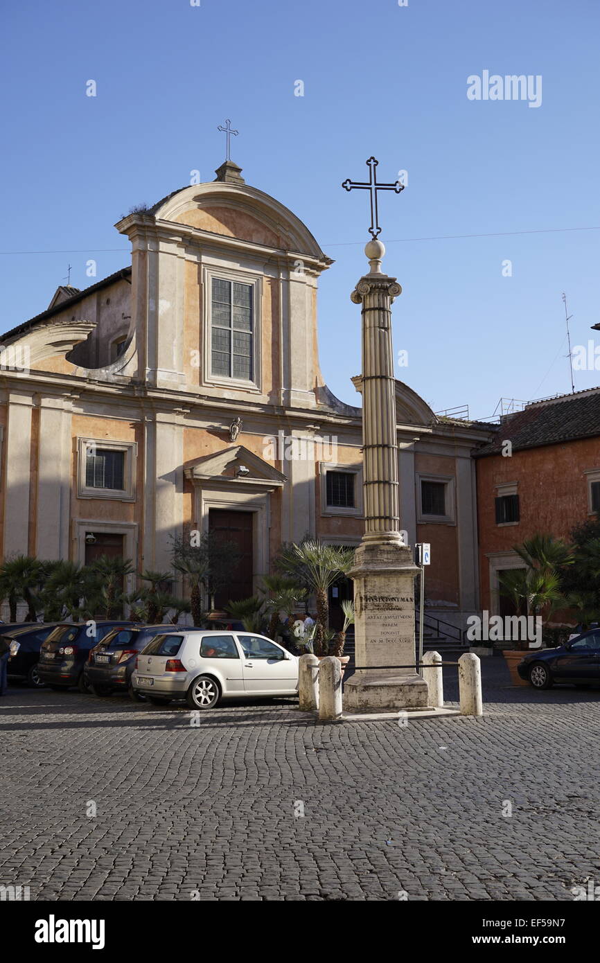 San Francesco a Ripa church in Trastevere Rome Italy Stock Photo - Alamy