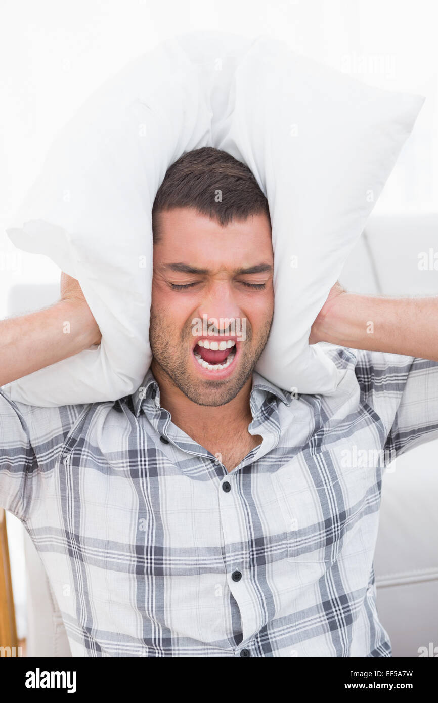 Frustrated man screaming home hi-res stock photography and images - Alamy