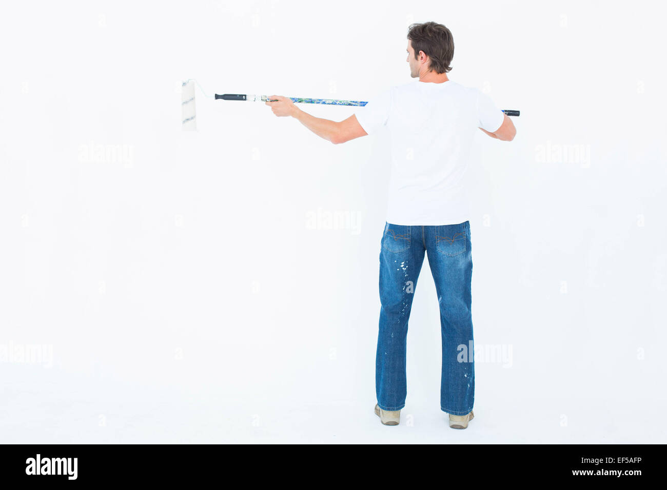 Man working out roller hi-res stock photography and images - Alamy