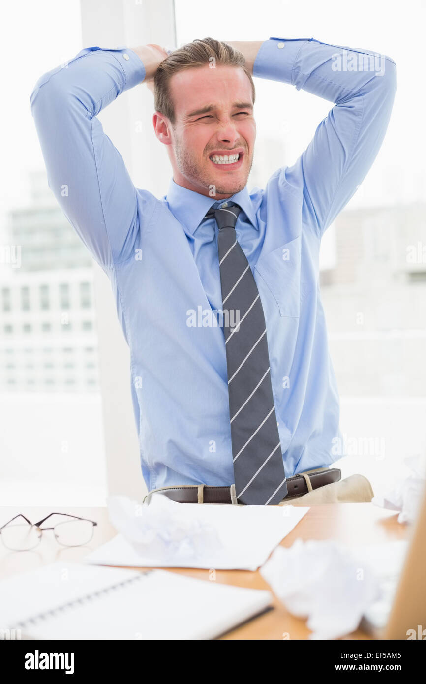 Nervous man hands hi-res stock photography and images - Alamy