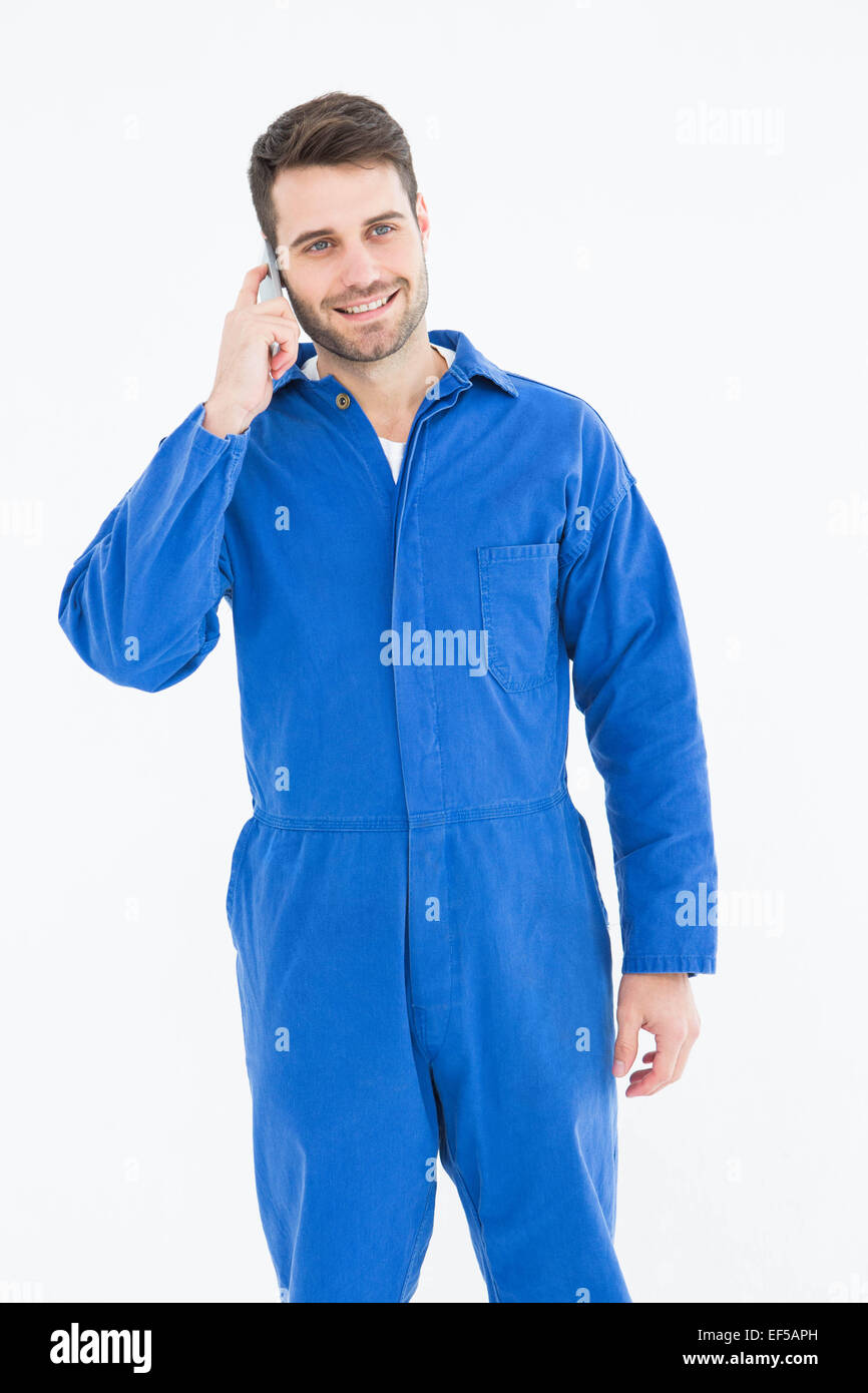 Machinist on telephone hi-res stock photography and images - Alamy