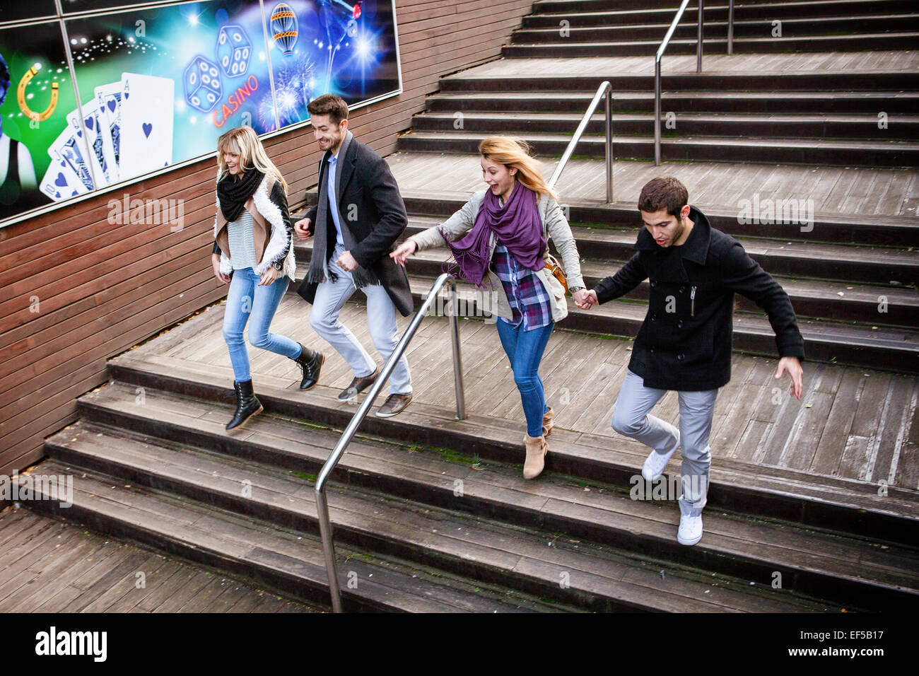 Man walking steps hi-res stock photography and images - Alamy