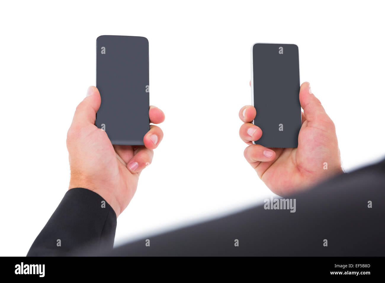 Two smart phones hi-res stock photography and images - Alamy