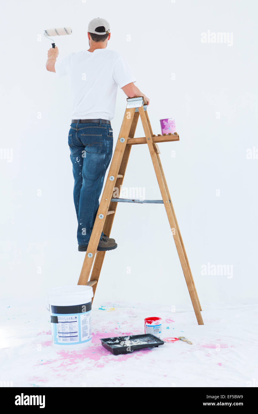 Climbing ladder paint diy hi-res stock photography and images - Alamy