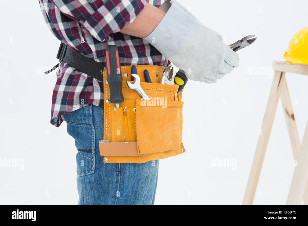 Person wearing work glove hi-res stock photography and images - Alamy