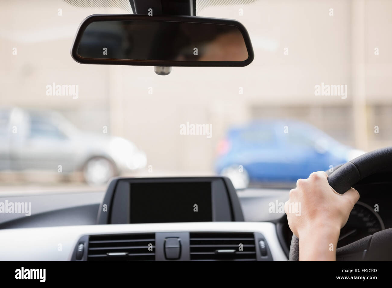 Close up of a rear view mirror Stock Photo - Alamy