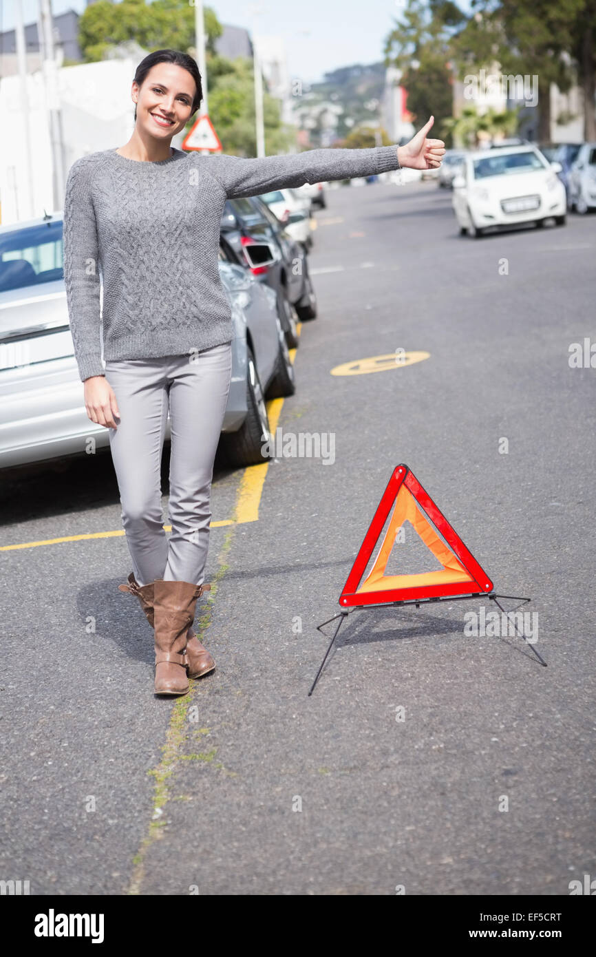 Hitch hike sign hi-res stock photography and images - Alamy