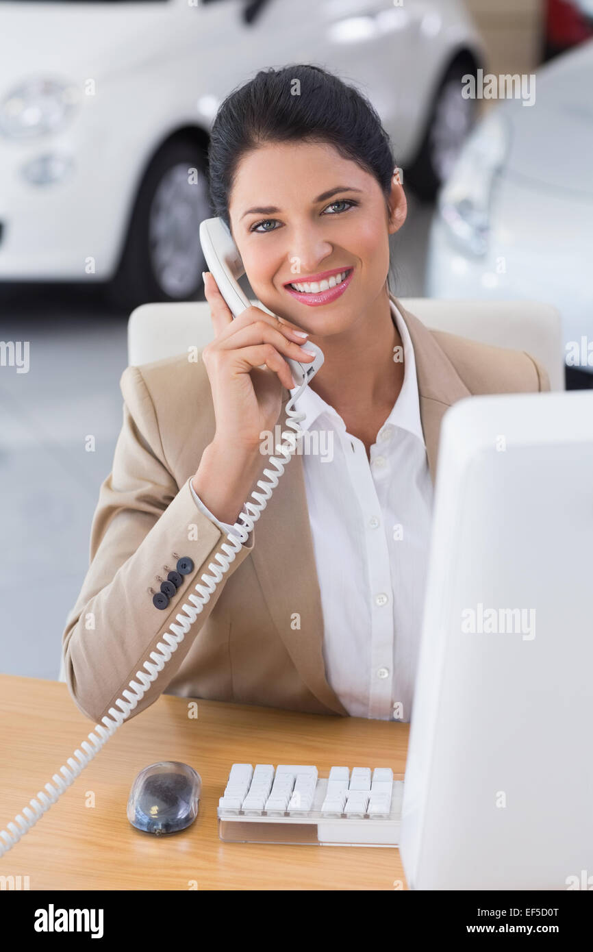 Telephone sales making call hi-res stock photography and images - Alamy