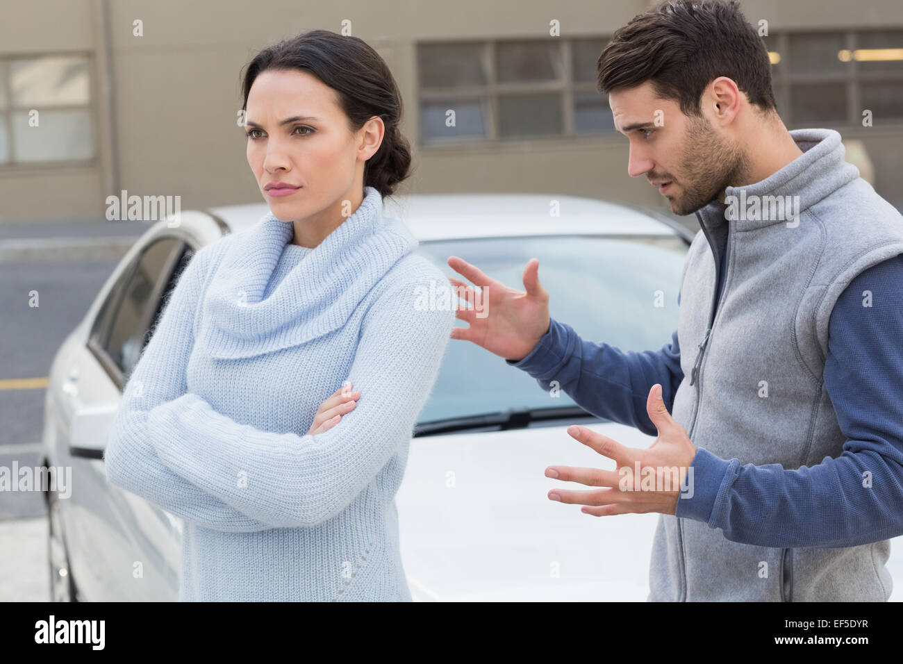 Young couple having an argument Stock Photo - Alamy