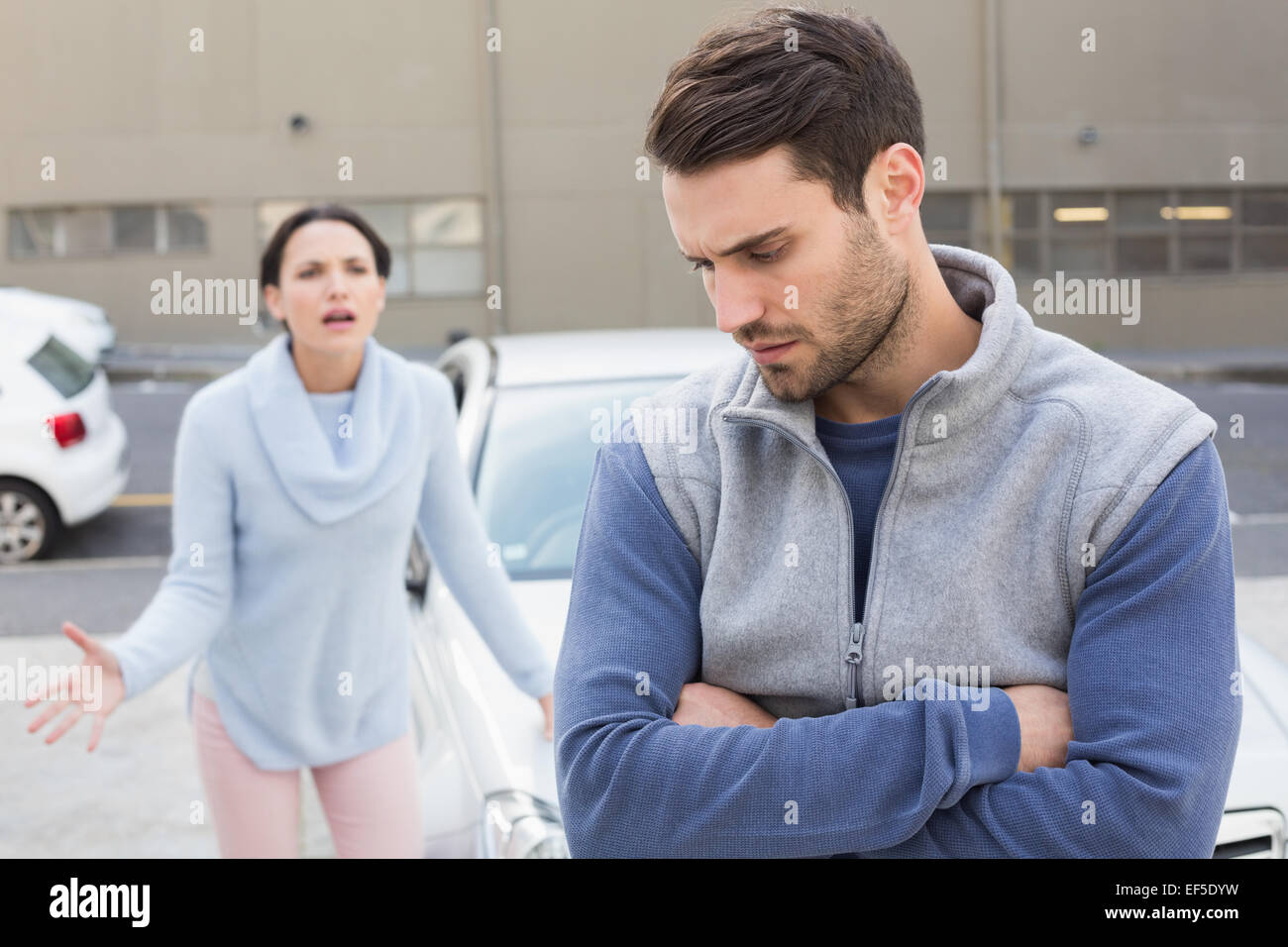 Young couple having an argument Stock Photo - Alamy