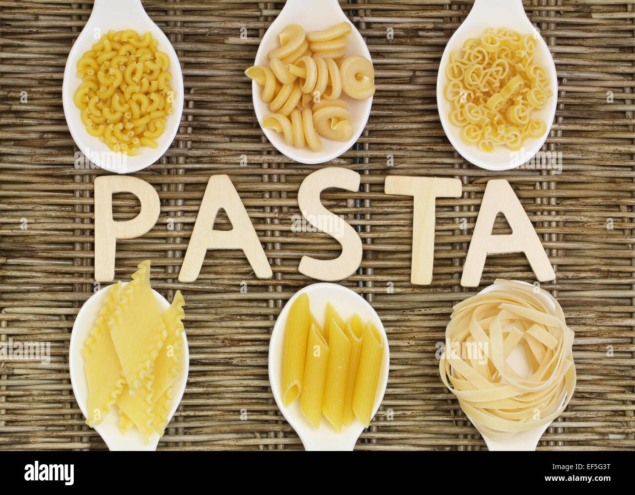 Pasta written hi-res stock photography and images - Alamy