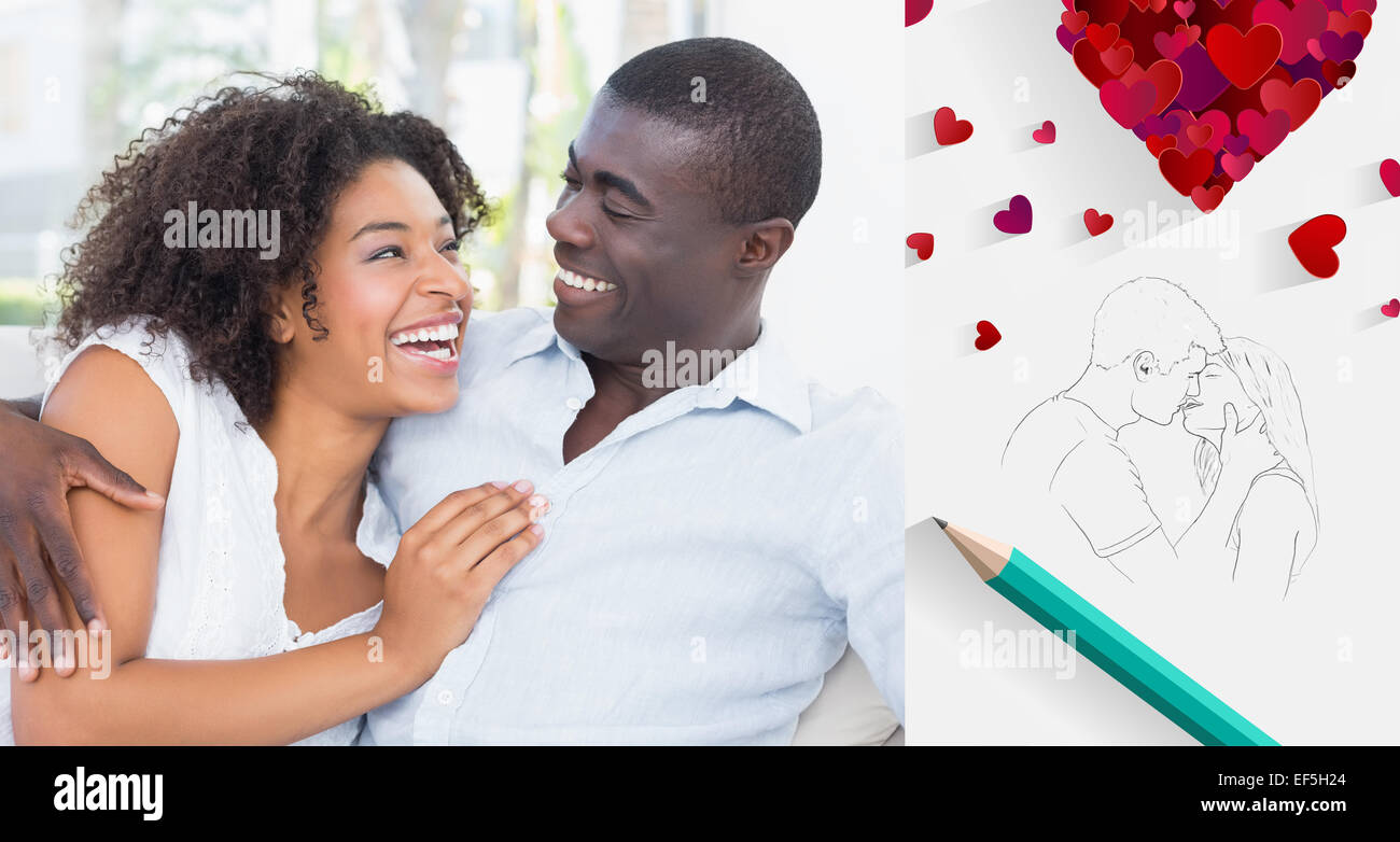 Couple kissing cuddling hi-res stock photography and images - Alamy