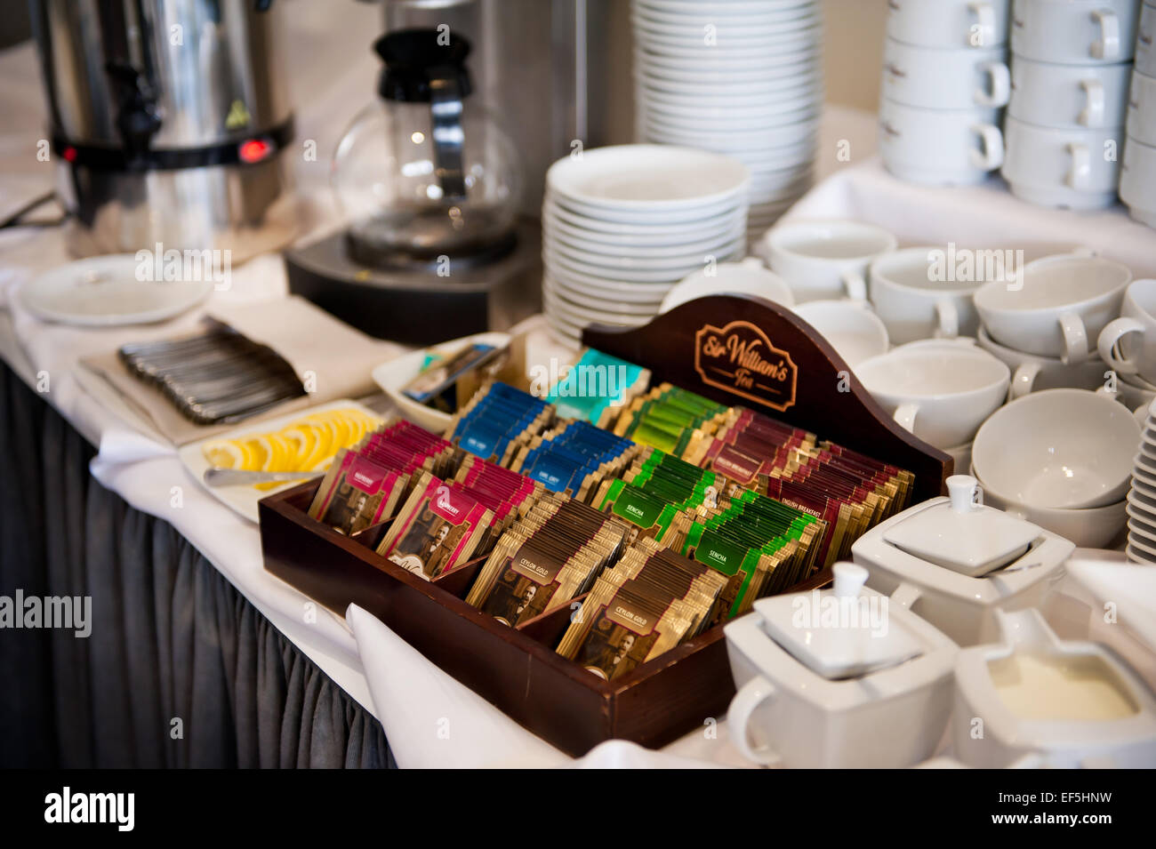 Smorgasbord swedish buffet tea sachets Stock Photo - Alamy