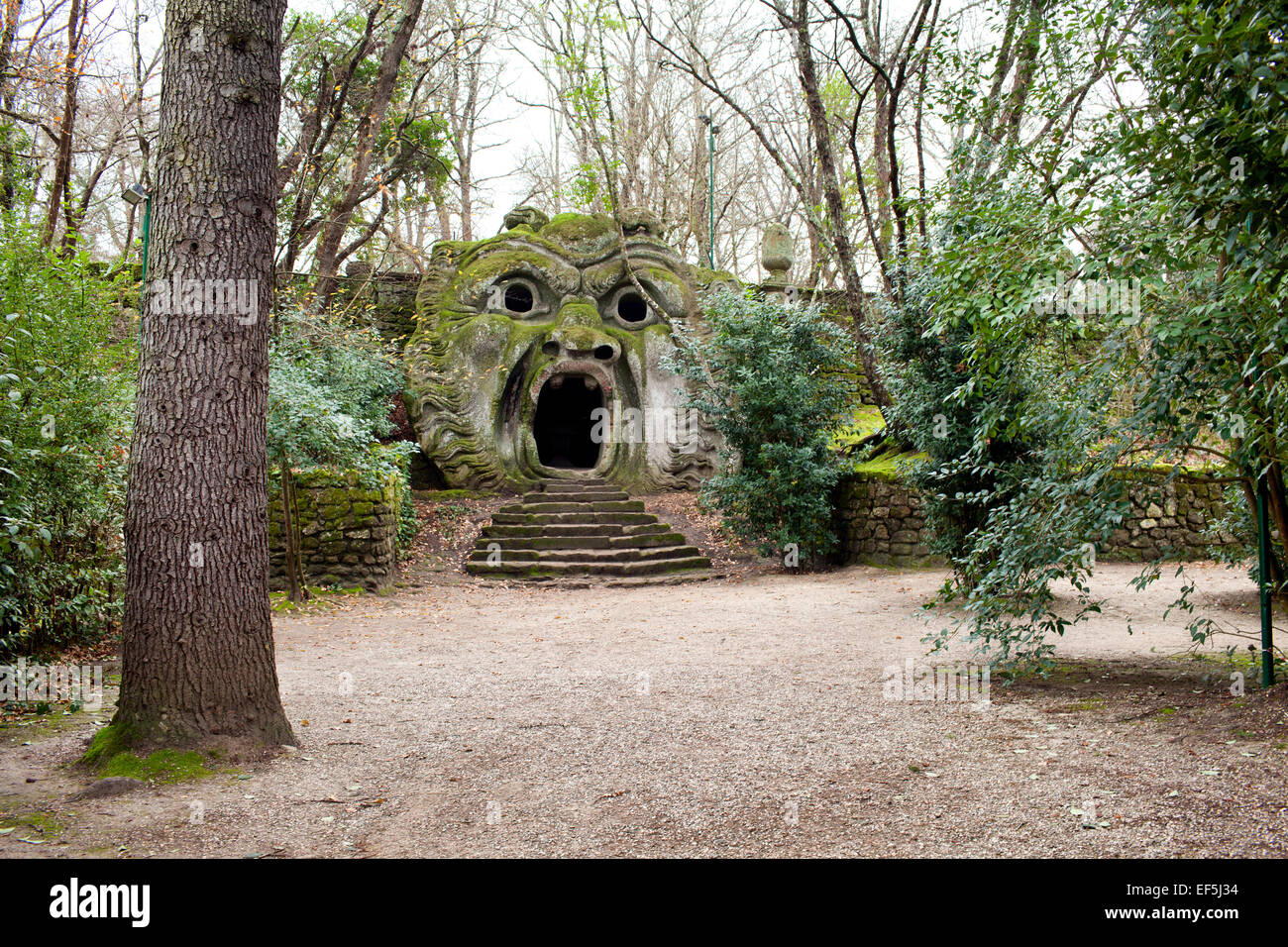 The Ogre Statue Bomarzo, Italy Stock Photo - Alamy