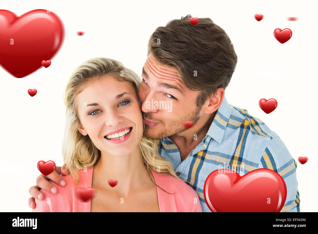 Boyfriend and girlfriend kissing hi-res stock photography and images ...