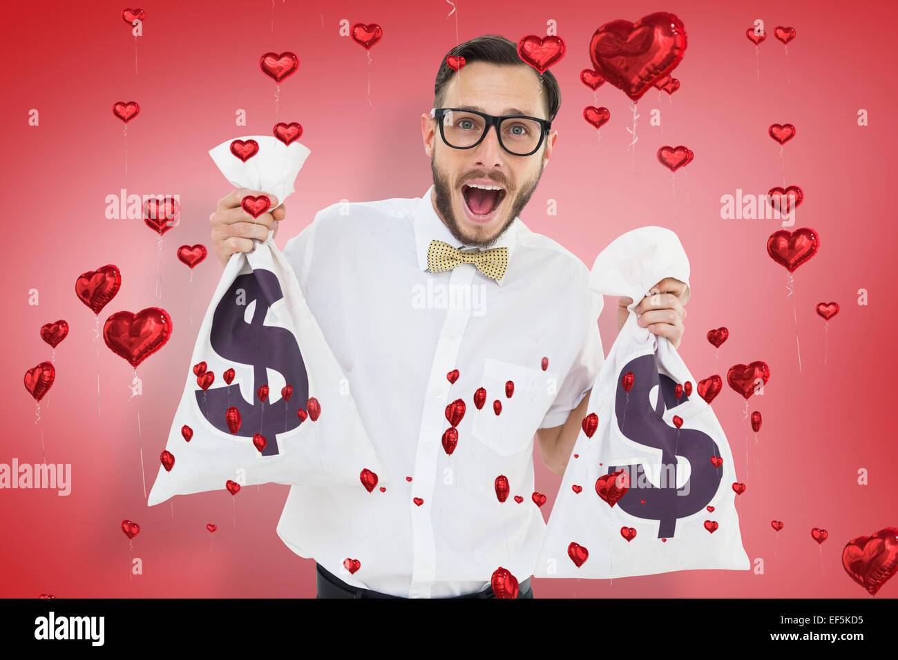 Businessman holding money bag hi-res stock photography and images - Alamy