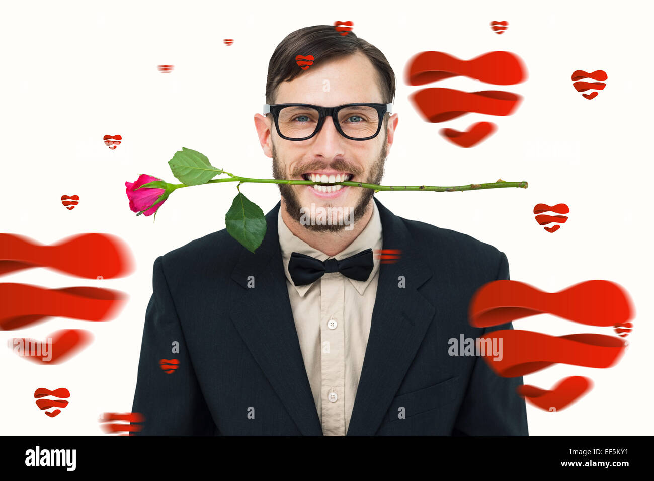Rose between teeth hi-res stock photography and images - Alamy