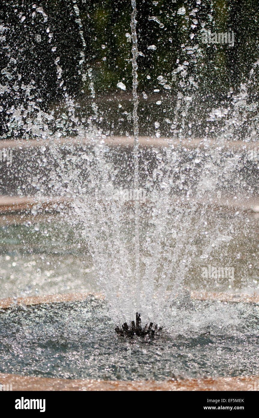 Water gush nozzle splashing device detail Stock Photo - Alamy