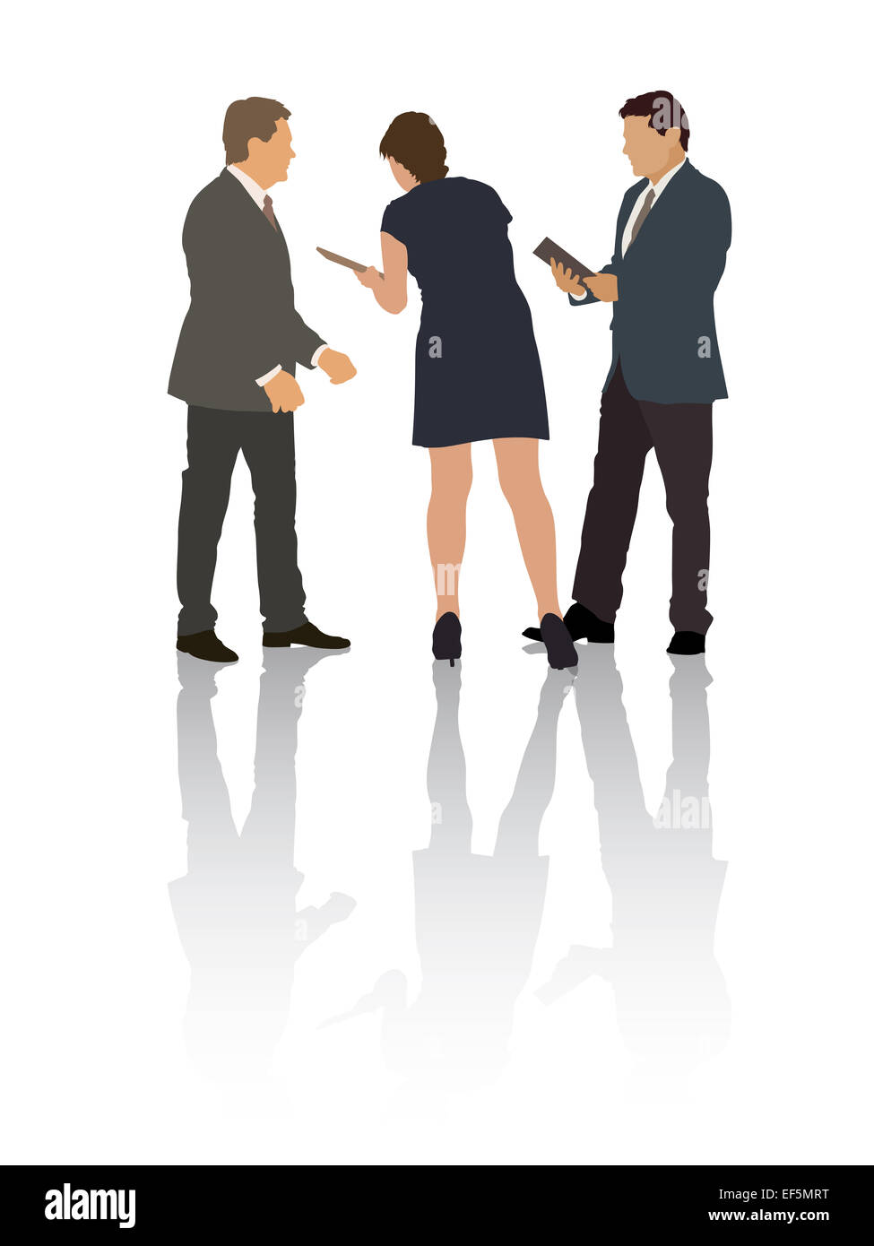 Group of people in the typical business situation Stock Photo - Alamy