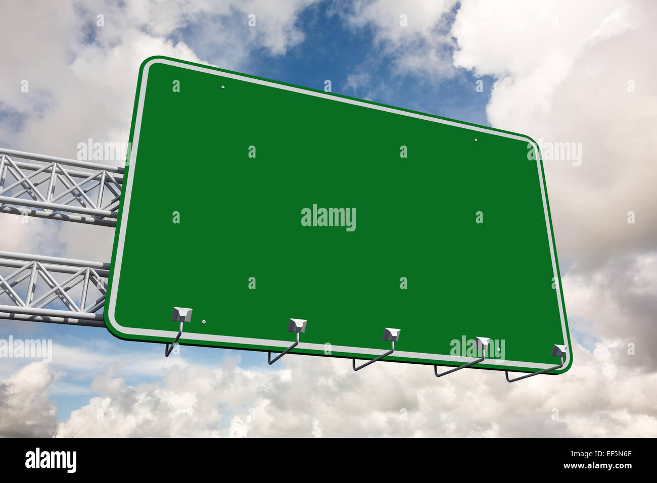 Composite image of green billboard sign Stock Photo - Alamy
