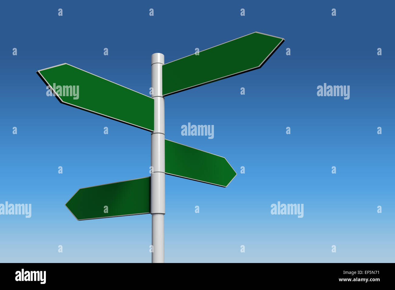 Composite image of green signpost Stock Photo - Alamy