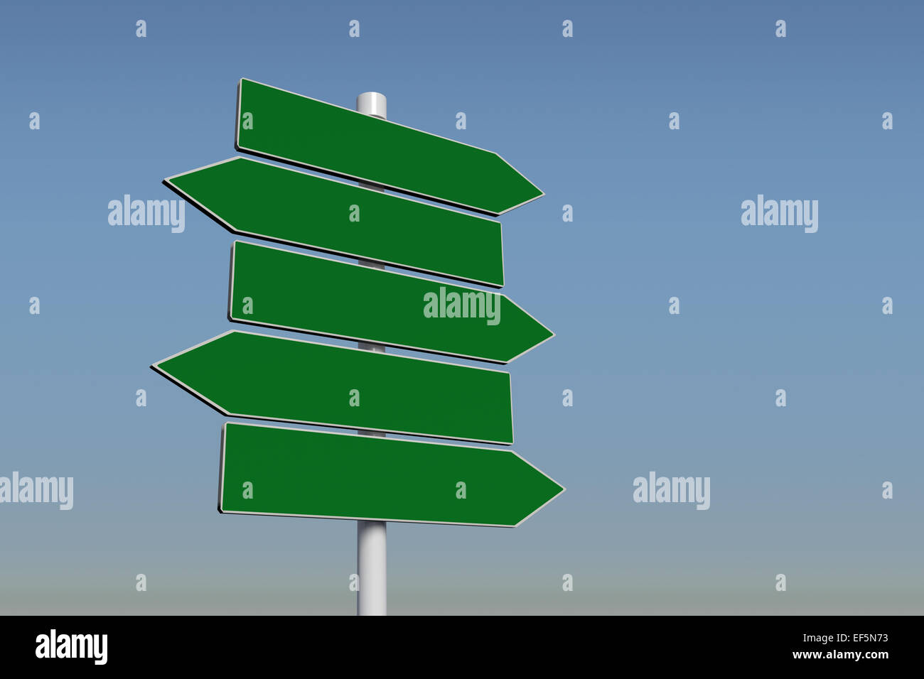Composite image of green signpost Stock Photo - Alamy