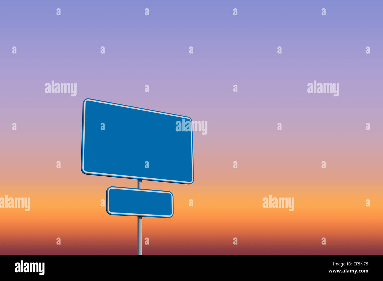 Blue road hi-res stock photography and images - Alamy