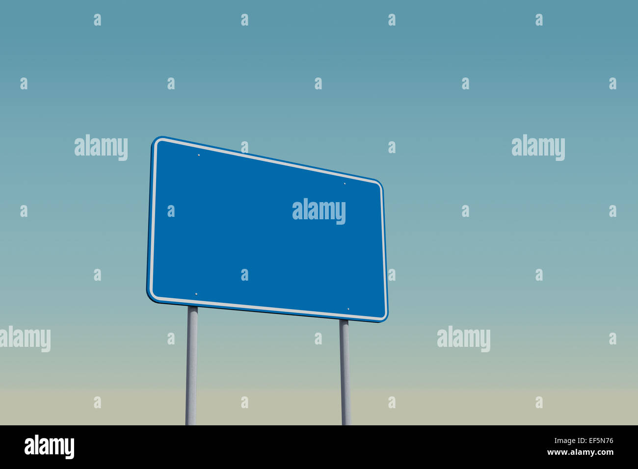 Composite image of blue billboard sign Stock Photo - Alamy